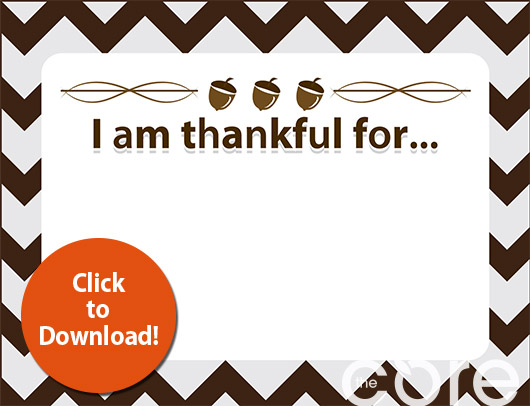 A Note of Thanksgiving: Free Printables